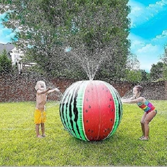 Toys | Watermelon Ball Jumbo Sprinkler 28 Inflatable Sprinkler | Poshmark